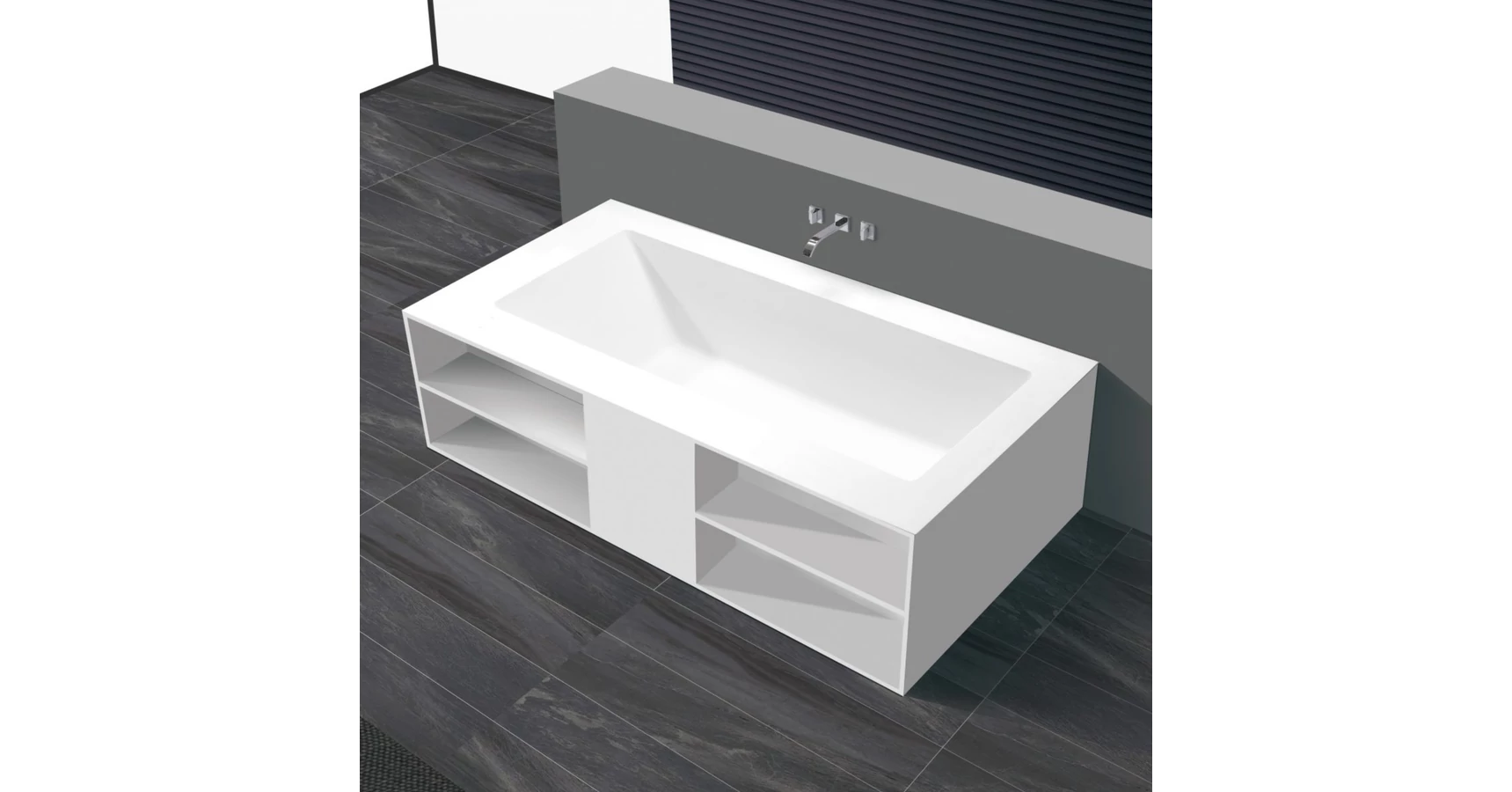 Sanica Solid Odin szabadon álló kád 202x102 - Sanica - Sanica Webáruház