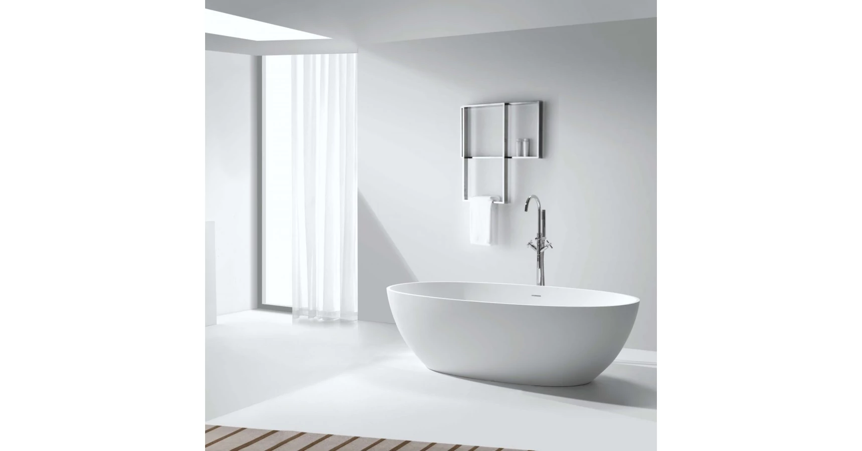 Sanica Solid Freya szabadon álló kád 183x91 - Sanica - Sanica Webáruház