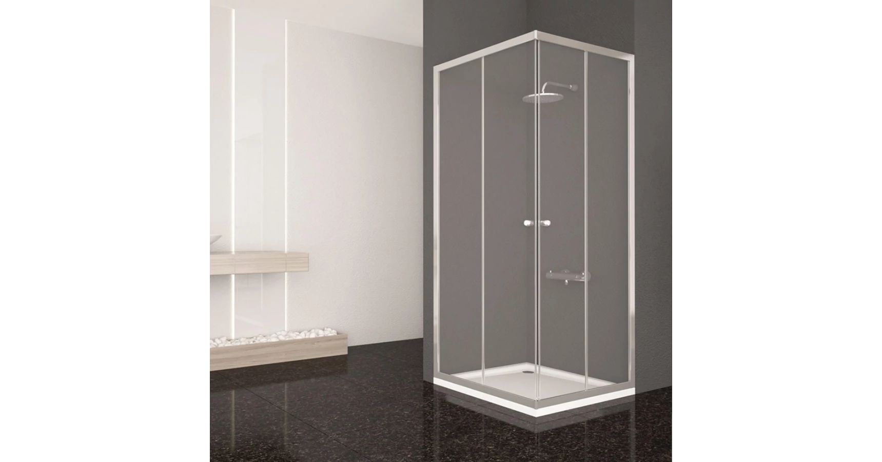 Sanica Kano szögletes zuhanykabin 80x80 - Sanica - Sanica Webáruház