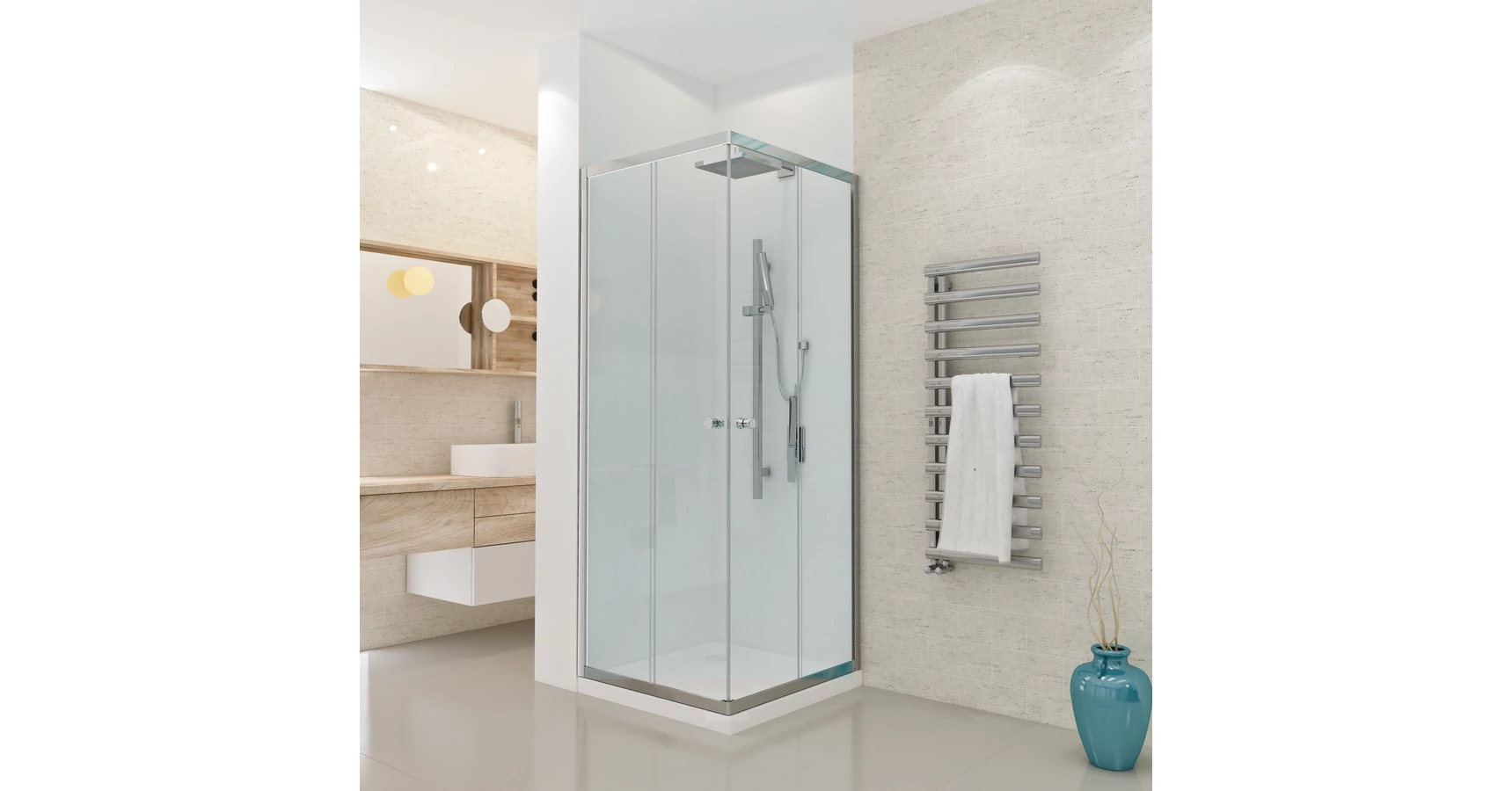 Sanica Orbit szögletes zuhanykabin 90x90 - Sanica - Sanica Webáruház